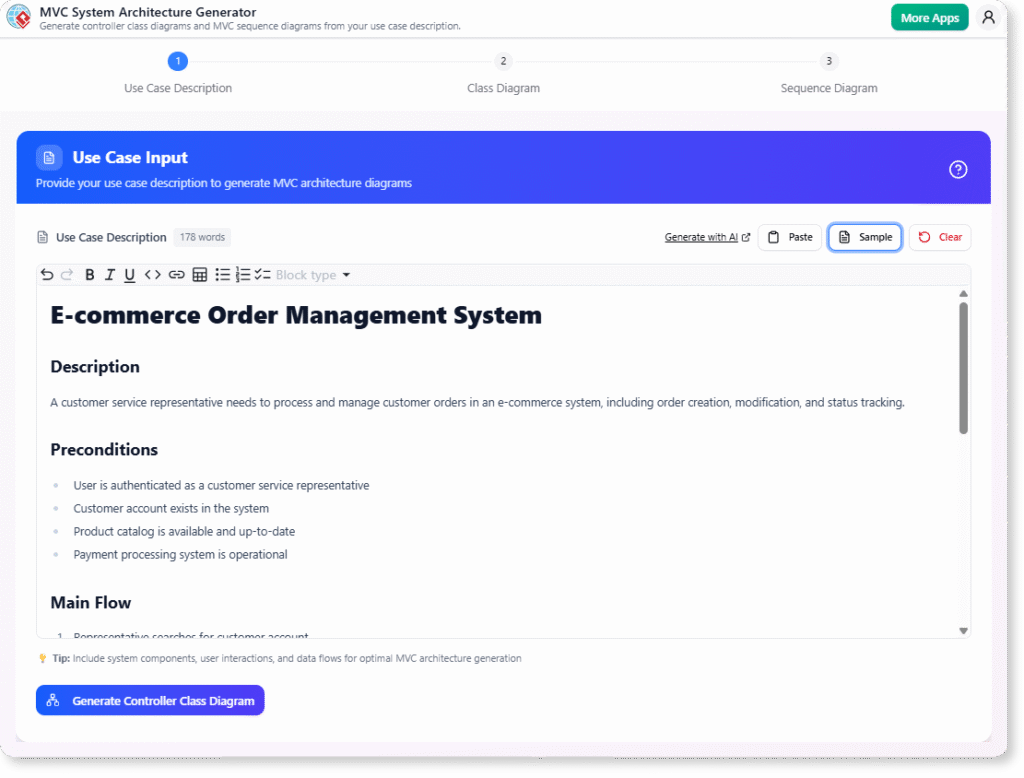 Free AI MVC System Architecture Generator & Tool - Visual Paradigm ...