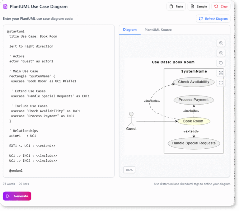 Free AI Use Case Diagram Analyzer for Scenarios & Test Cases - Visual ...