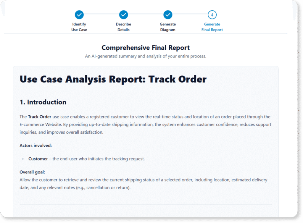 New AI Activity Diagram Generator: From Use Case to UML - Visual ...