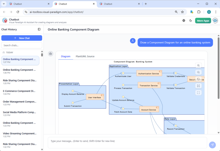 Major Upgrade to AI UML Component Diagram Generation in Visual Paradigm ...